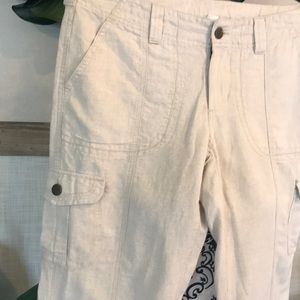 Boston Proper | Pants & Jumpsuits | Boston Proper Linen Optional Capri ...